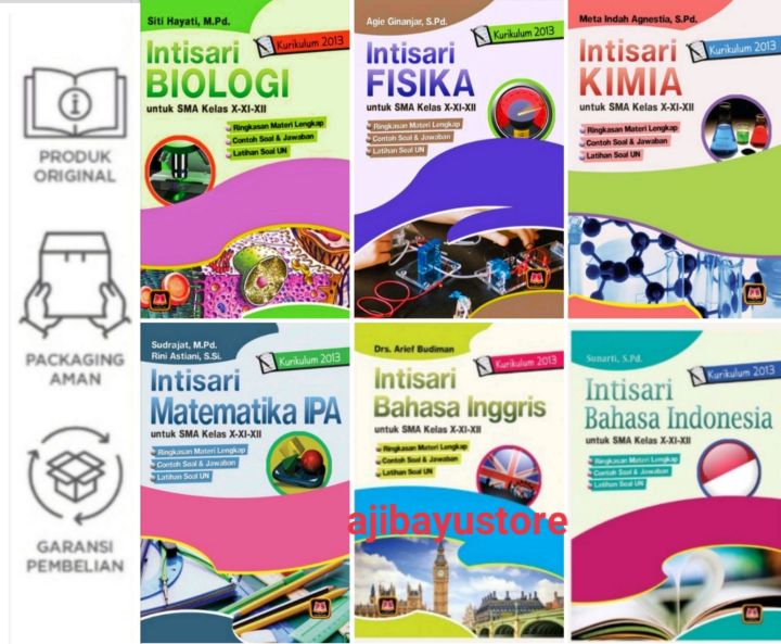 BUKU BANK SOAL DAN PEMBAHASANNYA SMA IPA INTISARI SMA IPA BIOLOGI FISIKA KIMIA MATEMATIKA IPA ...