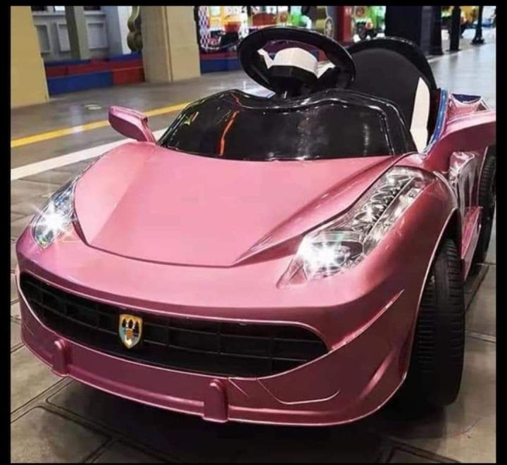 mini ferrari kids car free personalized name plate and leather seat ...