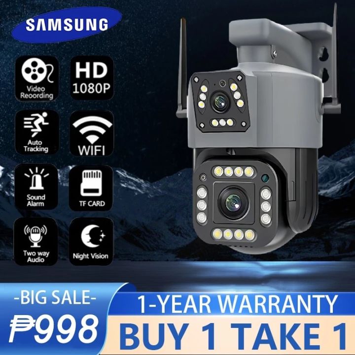 BUY 1 TAKE 1 V380 Pro CCTV Camera Connect Cellphone Dual Lens 4K HD ...
