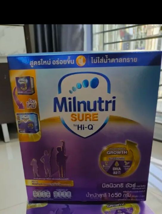 MILNUTRI SURE มิลนิวทริ ชัวร์ นมผงสำหรับเด็ก ช่วงวัยที่ 3 รสจืด 1650 ...