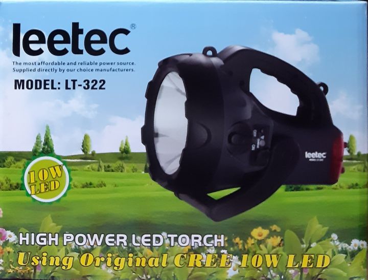 Leetec Rechargeable LED Emergency Torch. LT-322 | Lazada PH