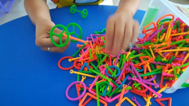 Children's early education puzzle Baby DIY intelligence stick assembly ...
