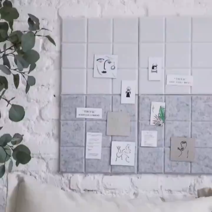 DIODIY 9-Grid Color Felt Acoustic Panel DIY Photo Wall Display Board ...