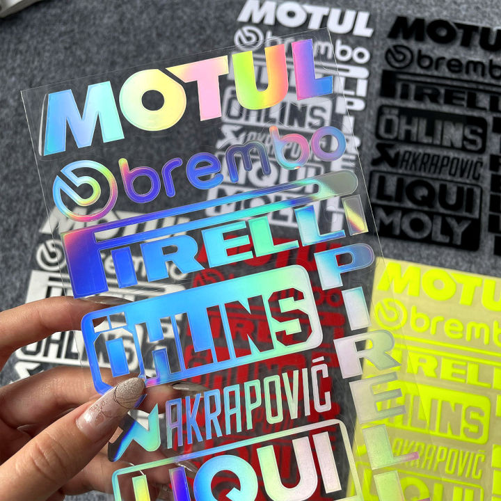 Motorcycle Sticker Set Motor Bike Scooter Body Fuel Tank Decal ...