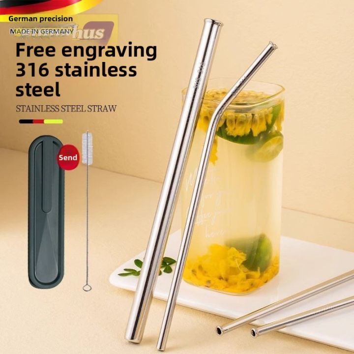 No Brand | 316 Stainless Steel Large Diameter Drinking Straw Metal ...