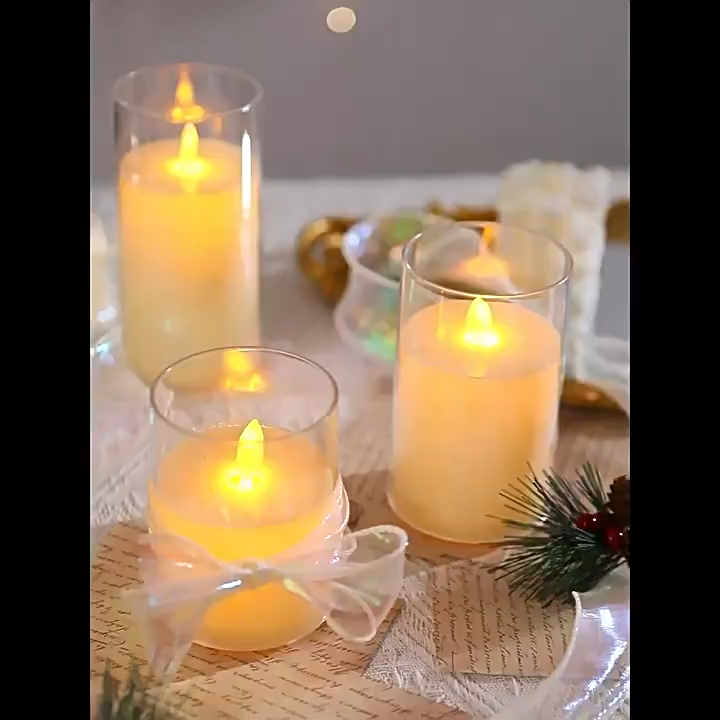 AIMO Altar Led Lamp Light Electronic swing Candle 3A Battery Powered ...