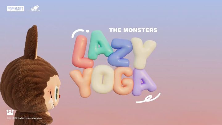 POPMART THE MONSTERS LABUBU Lazy Yoga Series Figures Blind Box ...
