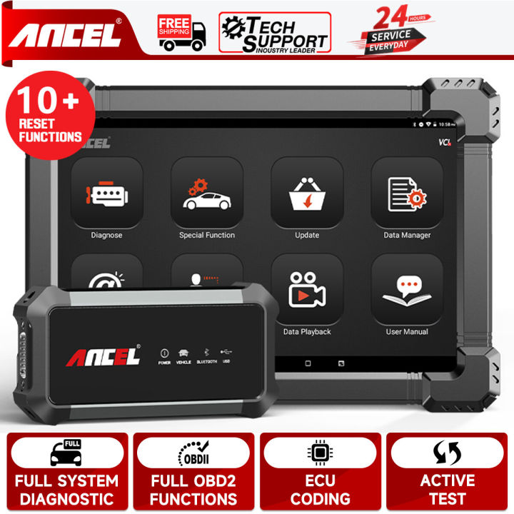 ANCEL X7 OBD2 Scanner 12V Mobil immobilizer Pemrograman Alat OBD ...