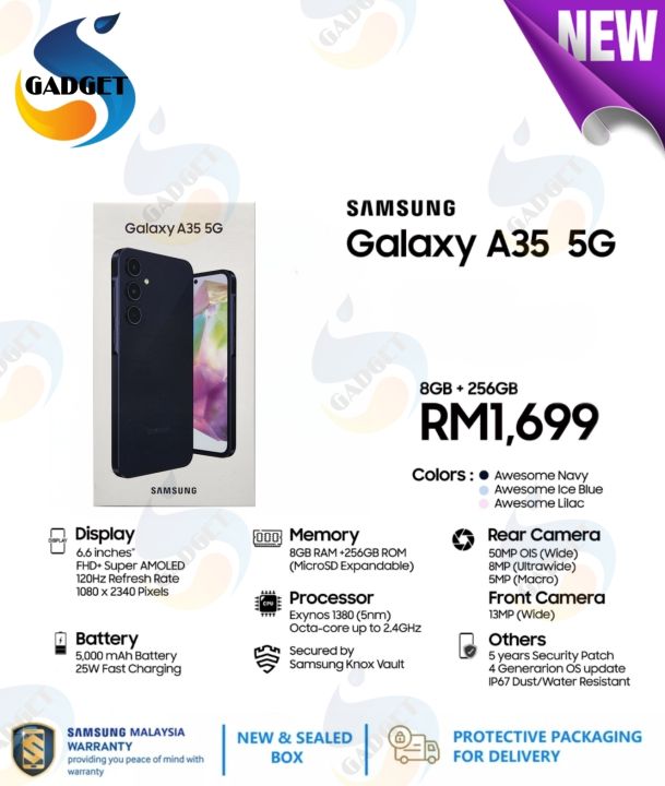 [Original] Samsung Galaxy A35 5G (SM-A356) | Lazada