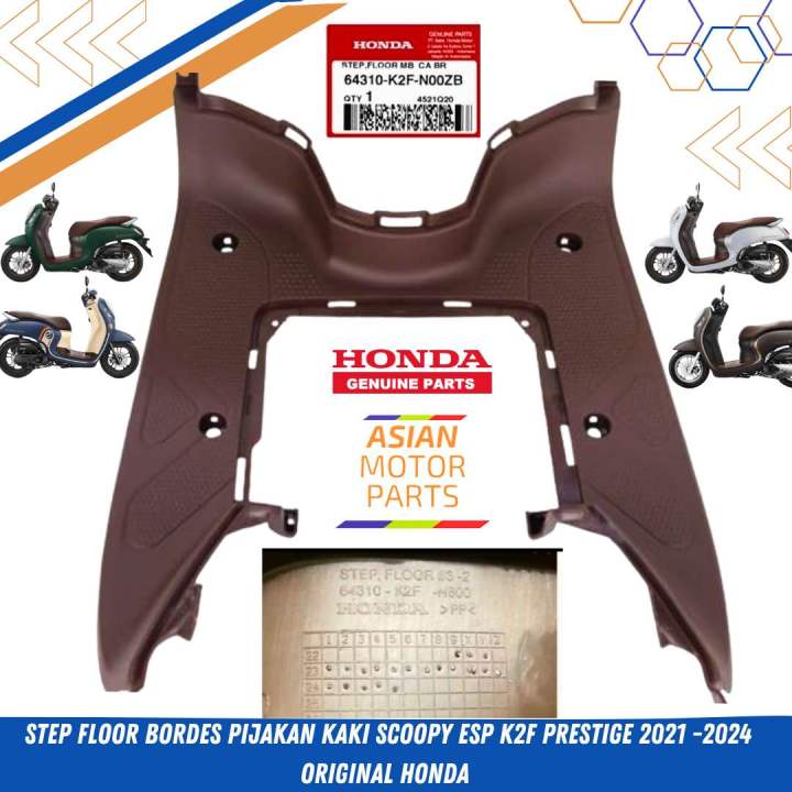 Step floor bordes dek injekan kaki pijakan kaki Scoopy esp LED new prestige sporty 2021 2022 ...