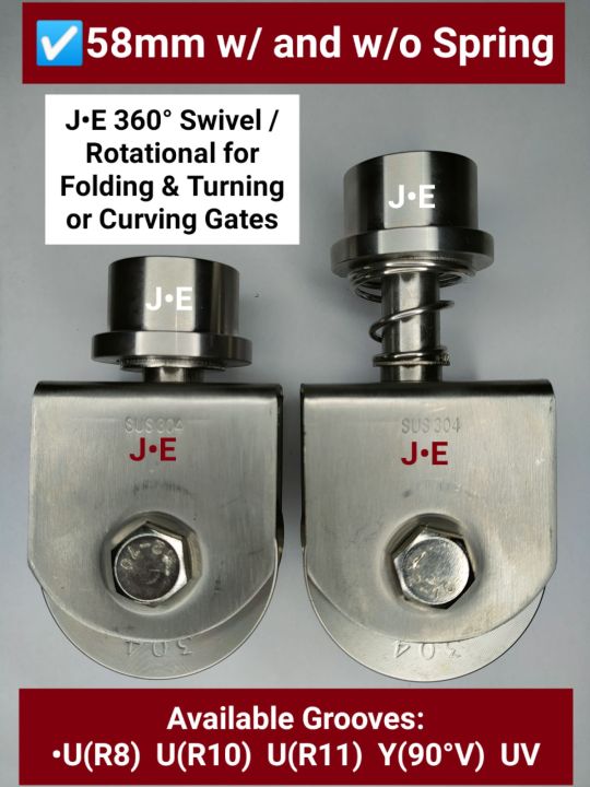 ☑️JE 1pc Swivel 360° Rotational Gate Roller for Swing, Folding, Turning ...