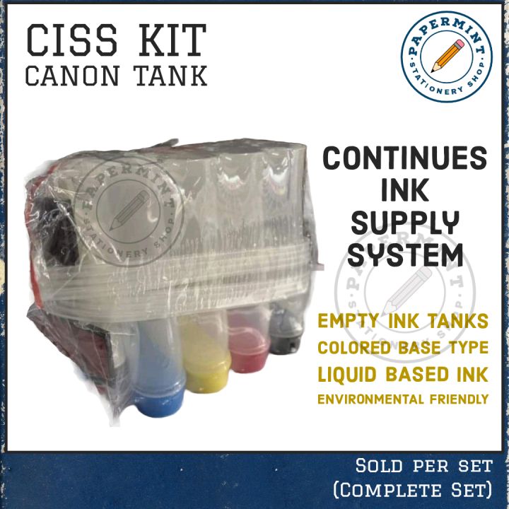 CISS Kit for Canon Printers - Complete Set, Refillable Continuous Ink ...