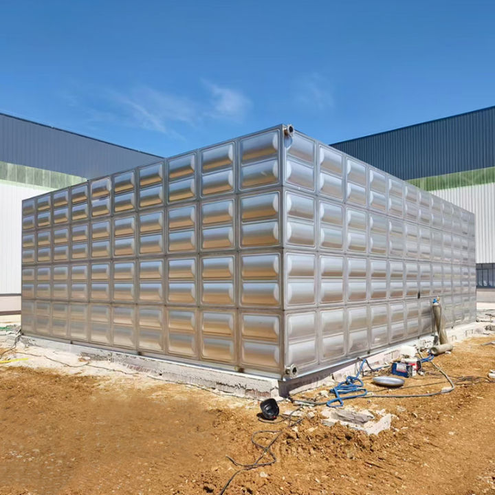 Prefabricated modular stainless steel water feed tank for hotel schools ...