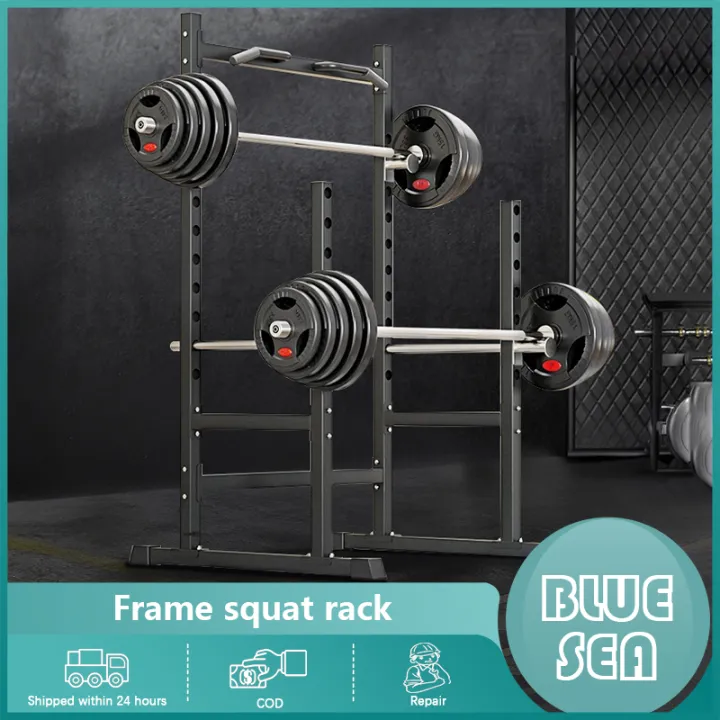 Frame squat rack Multifunctional home barbell rack Weightlifting bed ...