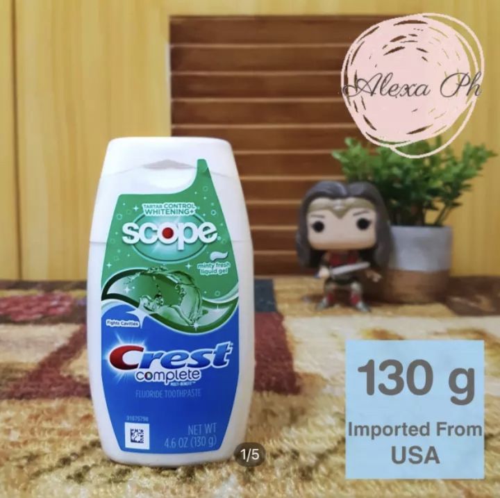 Crest, Complete Plus, 3 in 1 Scope Minty Fresh Liquid Gel, Toothpaste ...