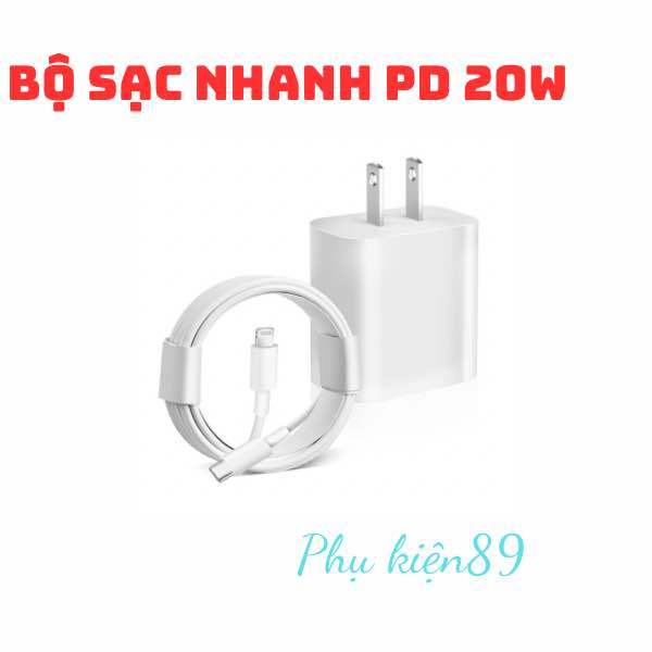 Sạc nhanh PD 20w dành cho ip X/Xsm/ 11,11 Prm , 12,12Prm, 13/13pro ...
