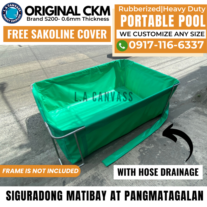 Frame/Bracket (Bakal) ARE NOT INCLUDED 5x10x2FT SWIMMING POOL WITH ...