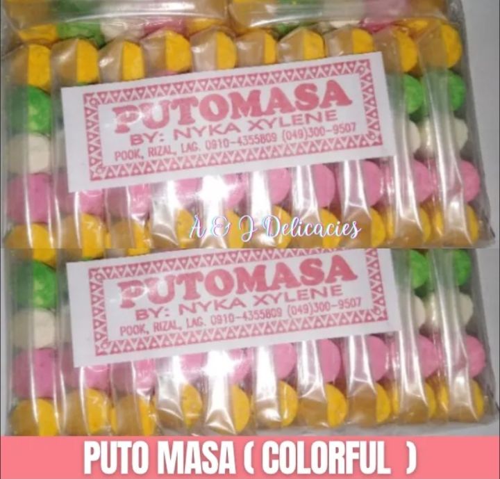 Puto Masa colorful (12pcs per Pack ) By Nagcarlan Laguna Delicacies ...