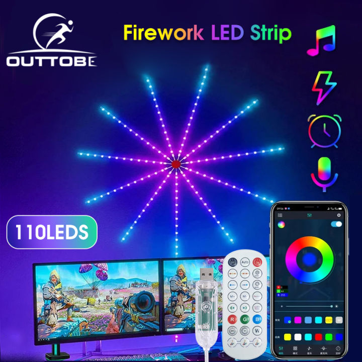 Outtobe fireworks led light led fireworks christmas light smart ...