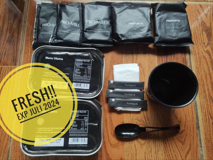 RANSUM NARAGA PLUS Biskuit Survival Indonesia Meals Ready To Eat MRE ...