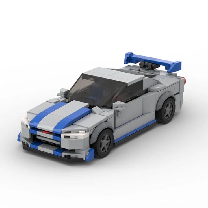 ชุดประกอบตัวต่อเลโก้8ช่องสำหรับรถ Dongyang War GTR R34ชุดความเร็วชุด ...