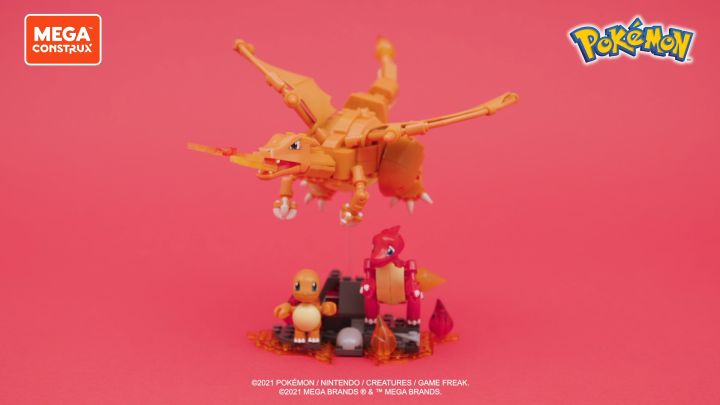 MEGA Pokémon Charmander Evolution Construction Set ชุดต่อเมก้าคอนสตรัค ...