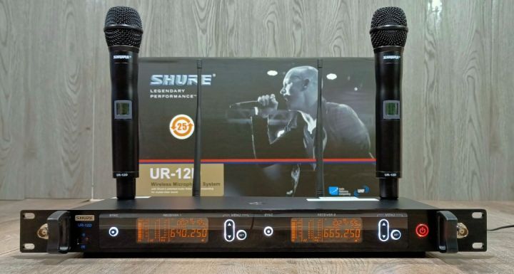 ไมค์ลอยคู่ SHUREรุ่น UR12D รับสัญญาณได้ไกล Microphone Wireless | Lazada ...
