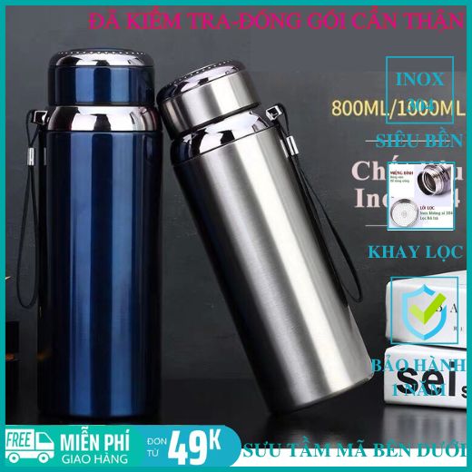 Bình Giữ Nhiệt Inox 304 Giữ Nhiệt Nóng Lạnh( Giữ Nhiệt Trên 10h ) Inox 304 Không Gỉ An Toàn Tiện ...