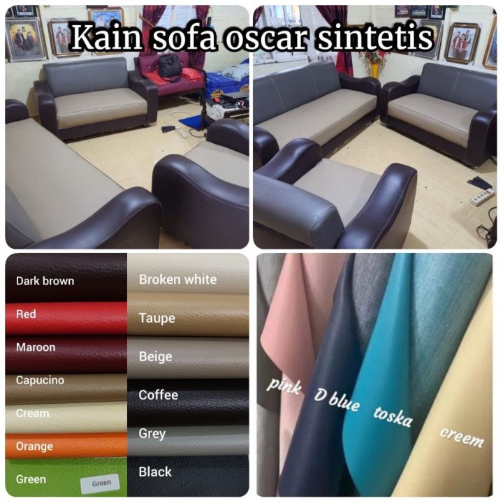 KULIT OSKAR METERAN 100x140cm / KULIT IMITASI JOK KURSI / OSCAR SOFA ...