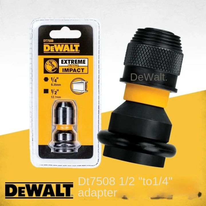 DEWALT Impact Wrench Adapter DT7508-QZ 1/4" Hex to 1/2" Square Tool ...