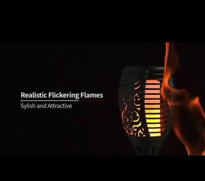 [READY STOCK] Raya Solar Flame Light LED Lampu Outdoor Waterproof ...