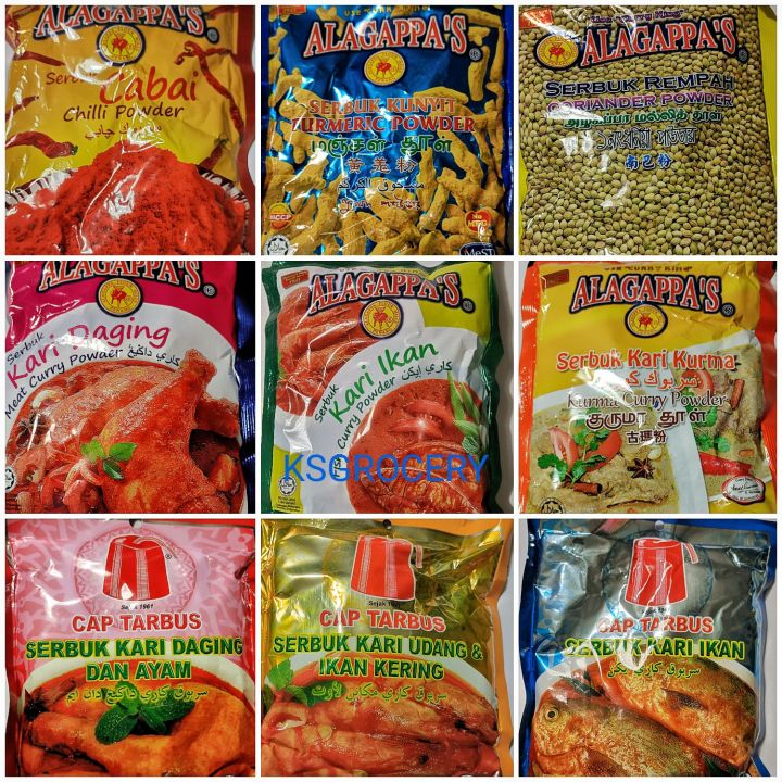 A1 Best One Alagappa's Cap Tarbus Curry Rempah Kari King Curry Tumeric Fried Flour Powder Tepung ...