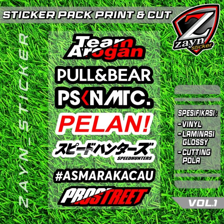 STICKER PACK STIKER PAK PSKNMTC TEAM AROGAN PROSTREET DLL MURAH ...