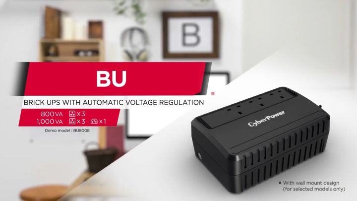 CyberPower BU Series | BU800E 800VA / 400W Energy Saving Desktop UPS ...