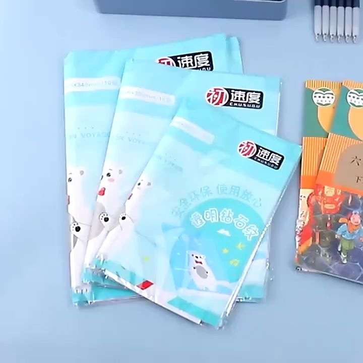 10 Sheets Transparent Self-adhesive Book Cover Wrapper Waterproof Film ...