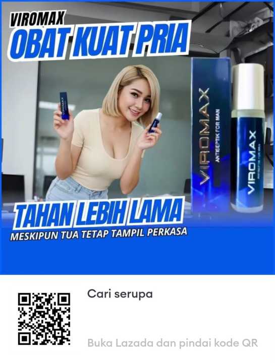 VIROMAX Minyak oles Pria Tahan Lama permanen aman BPOM 100% Original ...