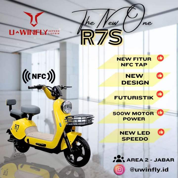 PROMO TERBARU Sepeda Listrik Uwinfly R7S dilengkapi SmartKey NFC ...