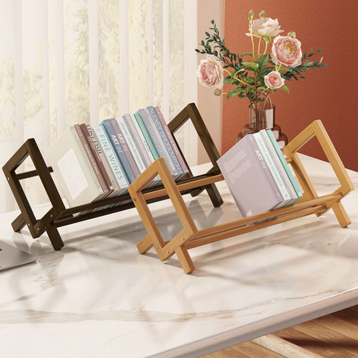 Simple Desktop Bookshelf Magazine Rack Office Documents Books Storage ...