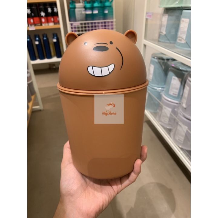 MINISO Tong Sampah Meja / Tempat Sampah Mini Lucu Meja Tong Waste Bin ...