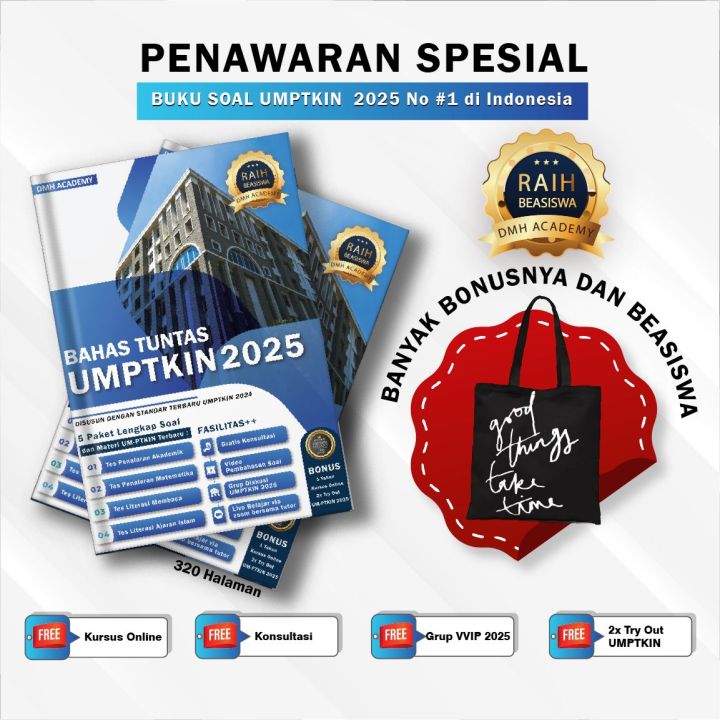SISTEM BARU! Buku Soal UMPTKIN Tahun 2025 & Pembahasan - Persiapan Tes ...