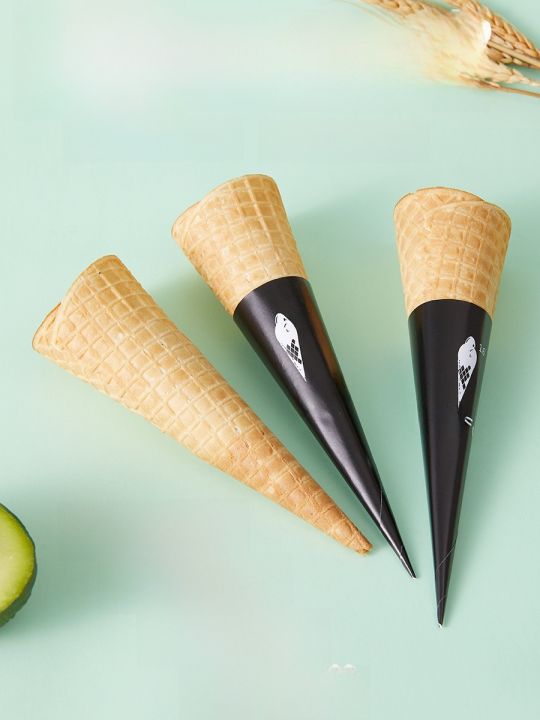 Handmade Mini Ice Cream Cone Crispy Shell Egg Roll Snack Small Size ...