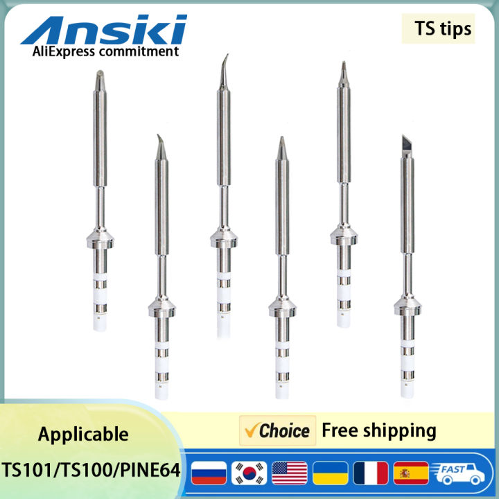 Cordless Soldering Iron 6-Pack TS100 Soldering Iron Tips - Multiple ...