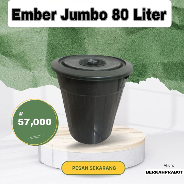 Ember Plastik Jumbo 80 Liter Tebal | Lazada Indonesia
