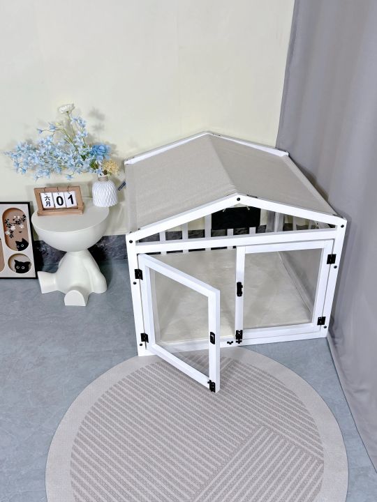 Luxury Wooden Dog House Indoor Small to Medium Size Pets Villa Dog ...