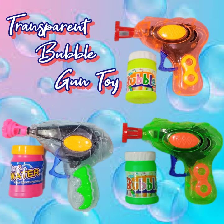 Transparent Bubble Gun Toy for Kids Bubbles Toy For Ages 3 Lazada Lazada PH
