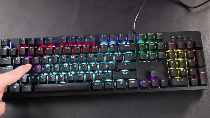 HP GK100F Mechanical Gaming keyboard Hybrid backlight 104 keys 60 ...