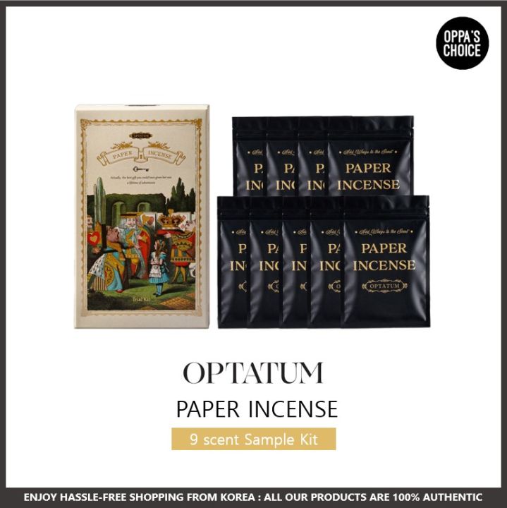 OPTATUM PAPER INCENSE 9 scent Sample Kit | Lazada