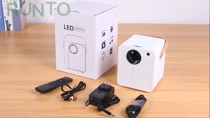 Projector Y8 Pro Mini 6000 Lumens HD 1080P 4K WiFi LED Android Mini ...