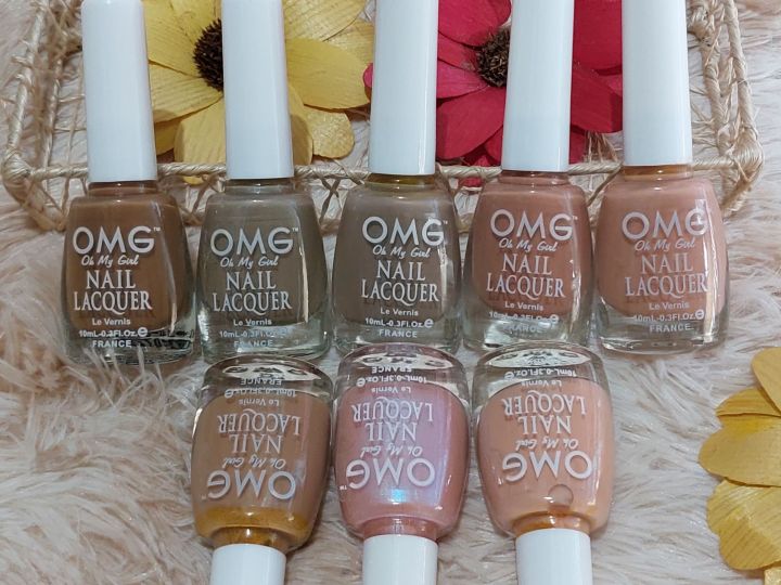 nude color oh my girl OMG nail polish 10ml | Lazada PH
