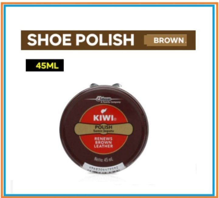 KIWI SHOE POLISH BROWN 45ML | Lazada PH